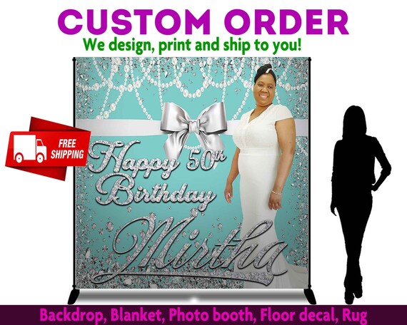 Custom Birthday Backdrop Backdrop Personalized Happy Photo - Etsy