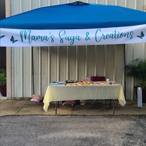 Create Your Valance Banner for Your Tent Custom Vinyl Banner Craft Show ...