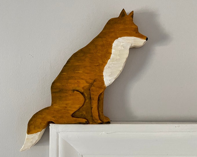 Wooden Fox Door Topper - Etsy