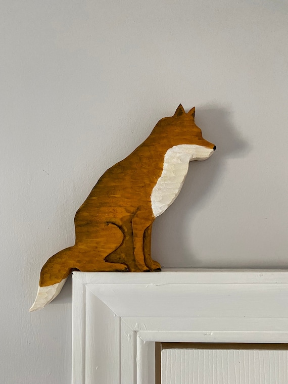 Wooden Fox Door Topper - Etsy