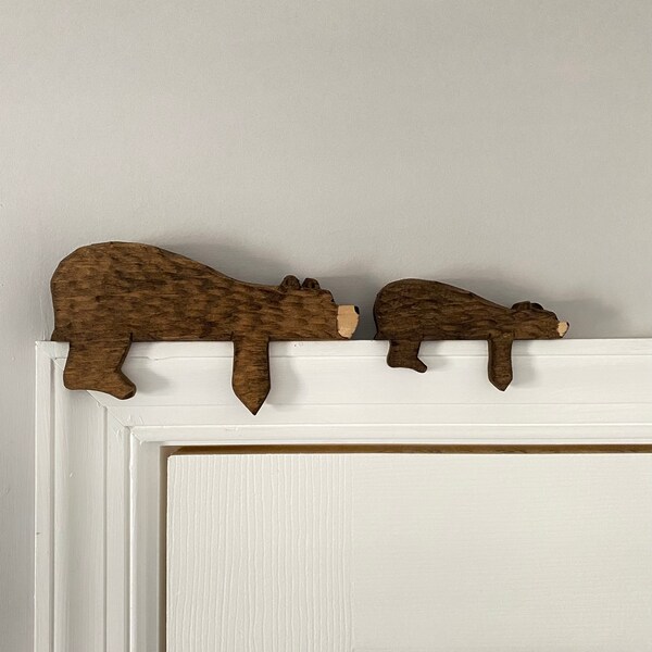 Wooden Bear Door Topper - Etsy