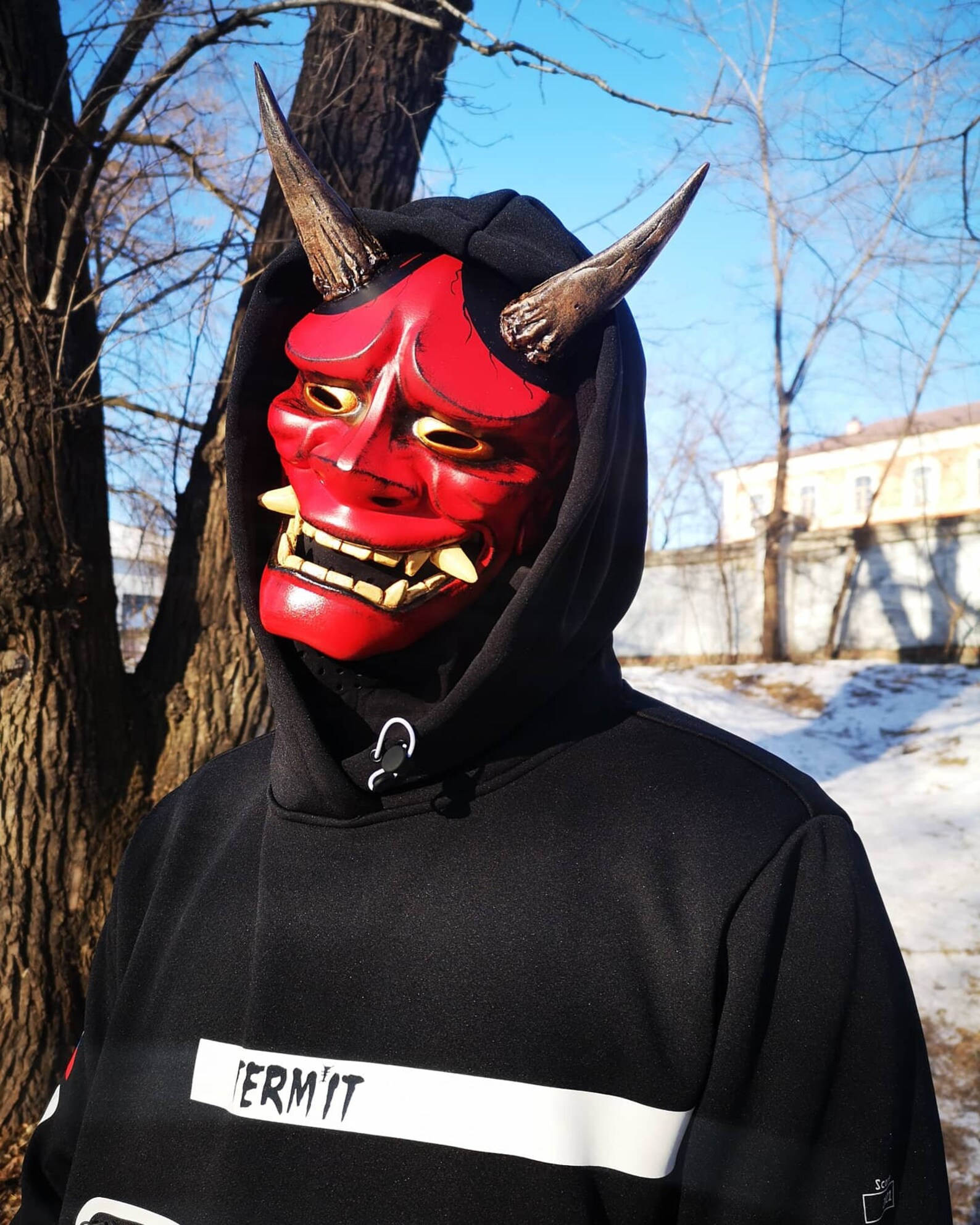 Japanese Red Hannya Mask Made to ORDER Traditional Samura | Etsy