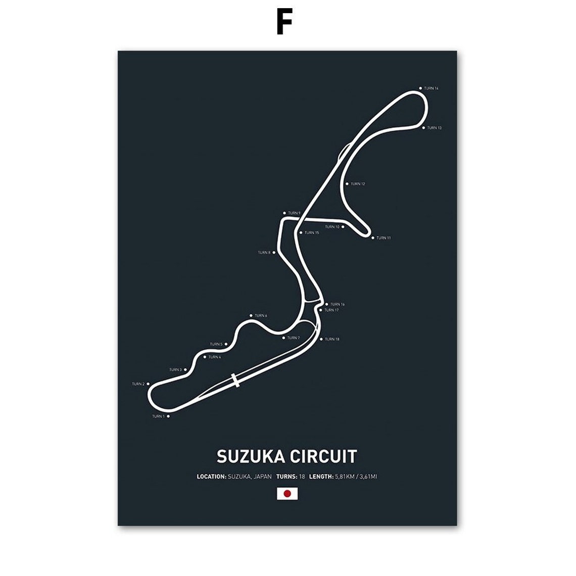 F1 Formula 1 Championship Race Track Circuit Wall Art Canvas - Etsy