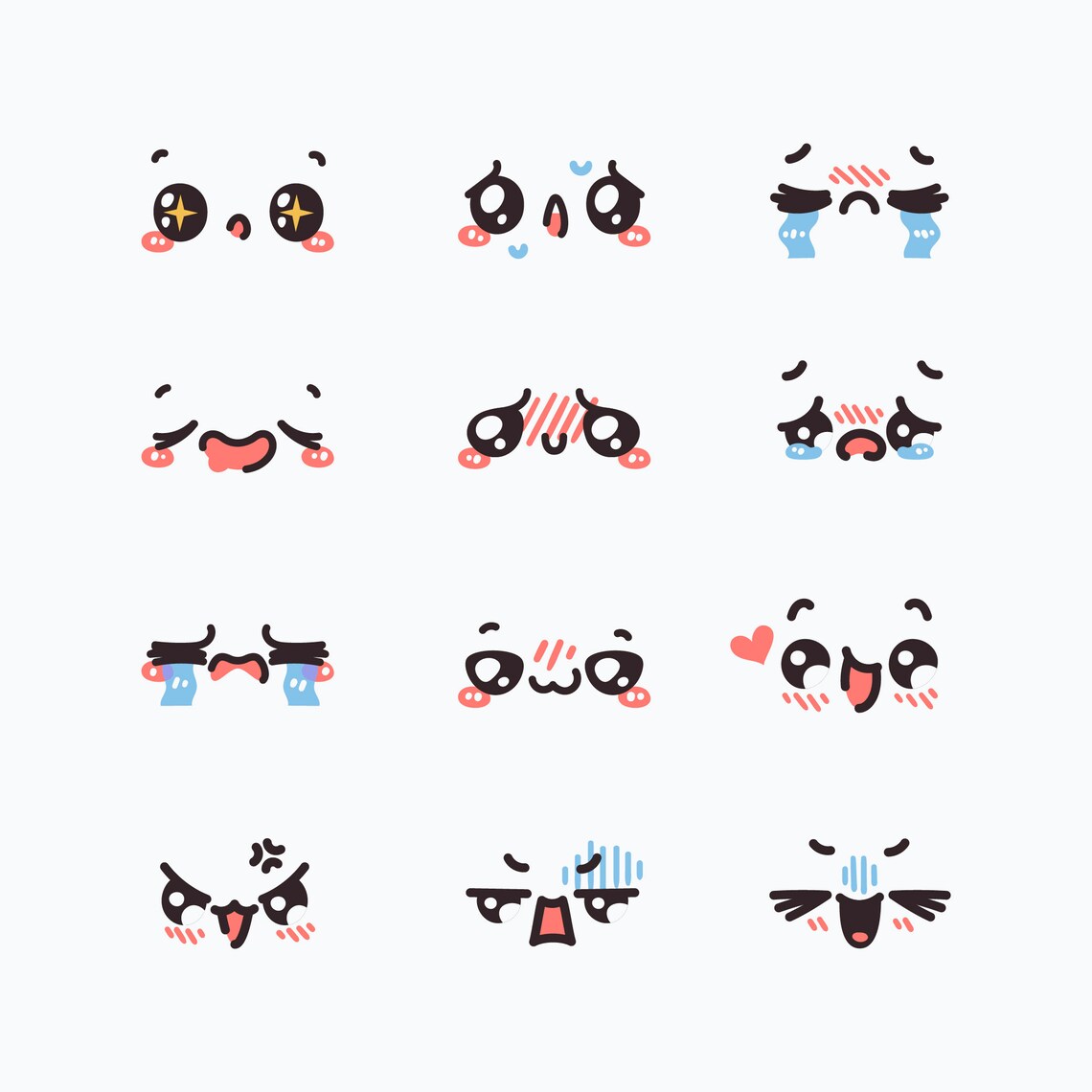 Ultimate Emoji Expression Pack: Unleash the Fun With SVG, PDF, and EPS ...