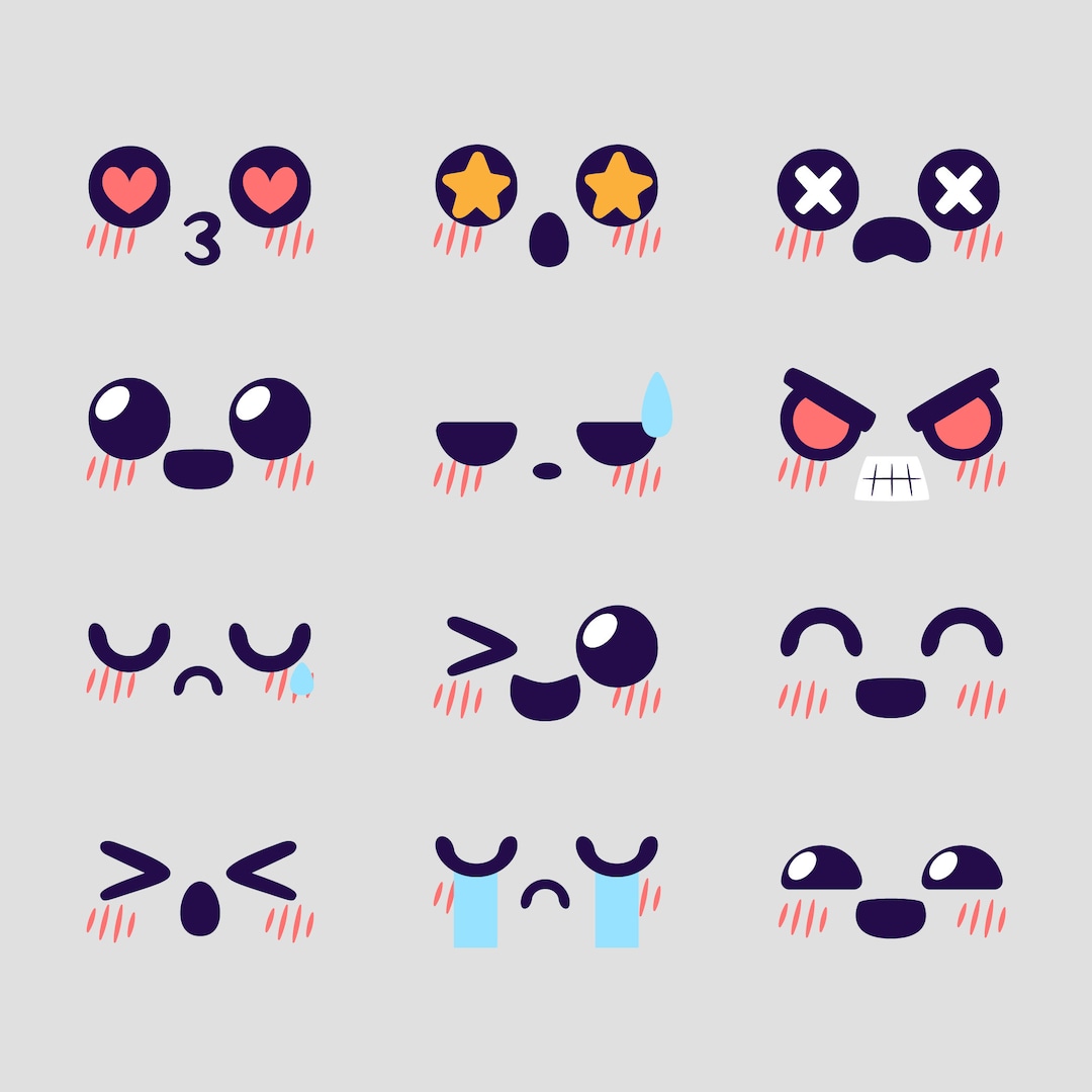 Ultimate Emoji Expression Pack: Unleash the Fun With SVG, PDF, and EPS ...