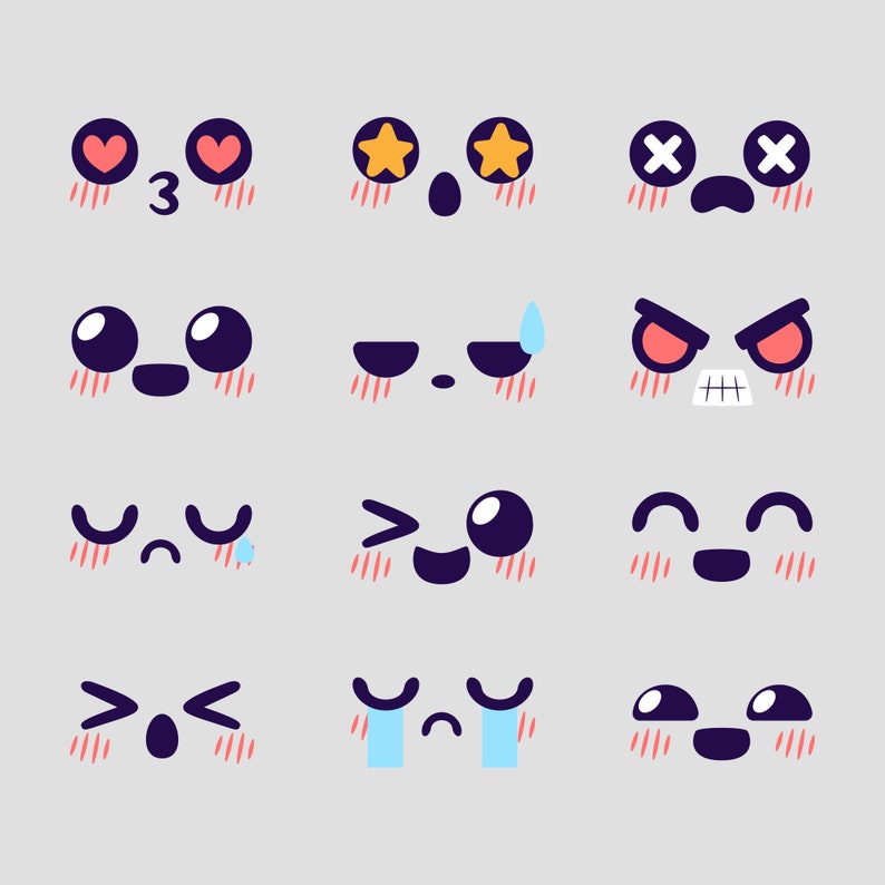 Ultimate Emoji Expression Pack: Unleash the Fun With SVG, PDF, and EPS ...