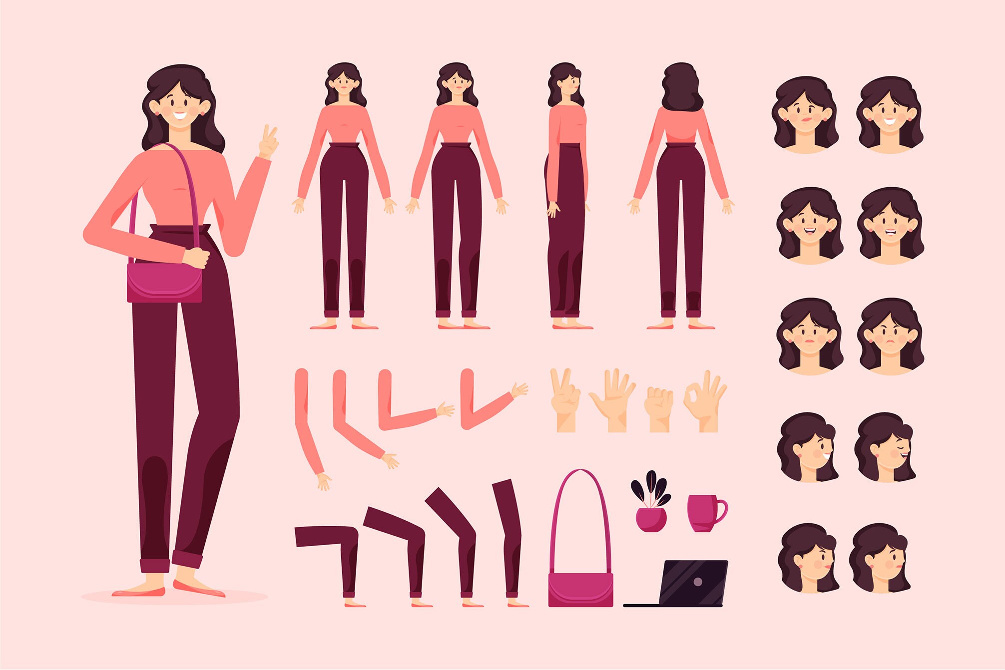 Custom Your Own Cartoon Character With My Vector Cartoon Character - Etsy