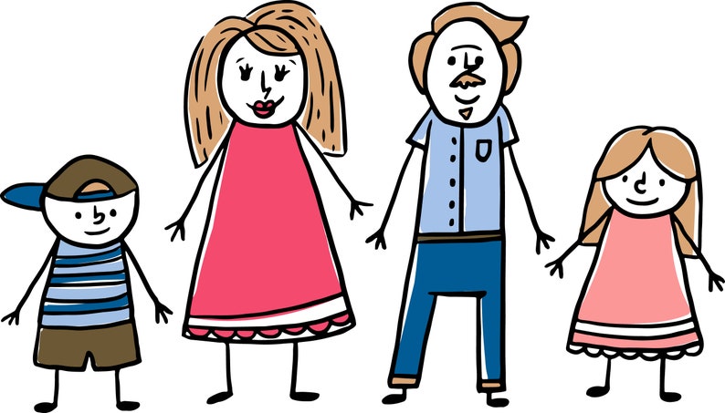 Charming Family Bundle - Digital Drawing Files | Instant Download ...