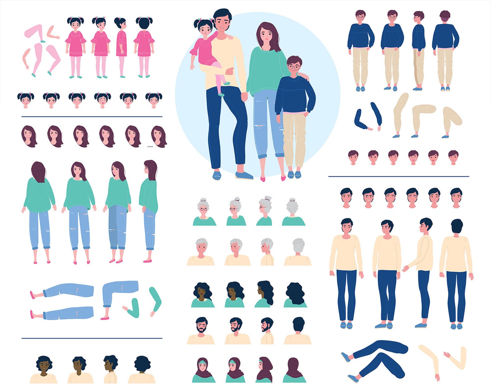 Custom Your Own Cartoon Character With My Vector Cartoon Character - Etsy