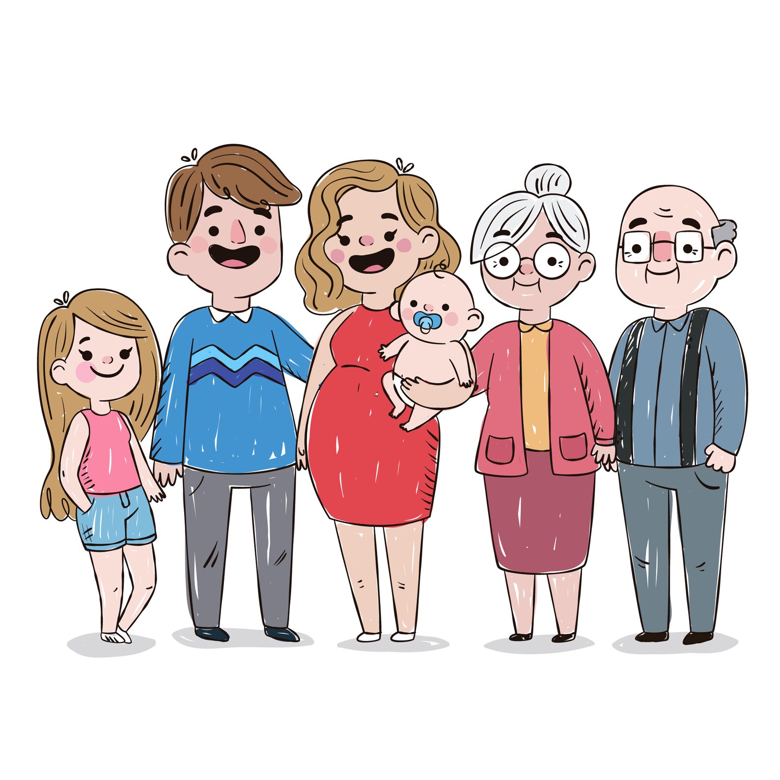 Charming Family Bundle - Digital Drawing Files | Instant Download ...