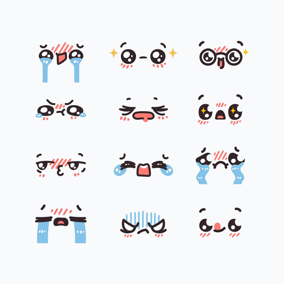 Ultimate Emoji Expression Pack: Unleash the Fun With SVG, PDF, and EPS ...