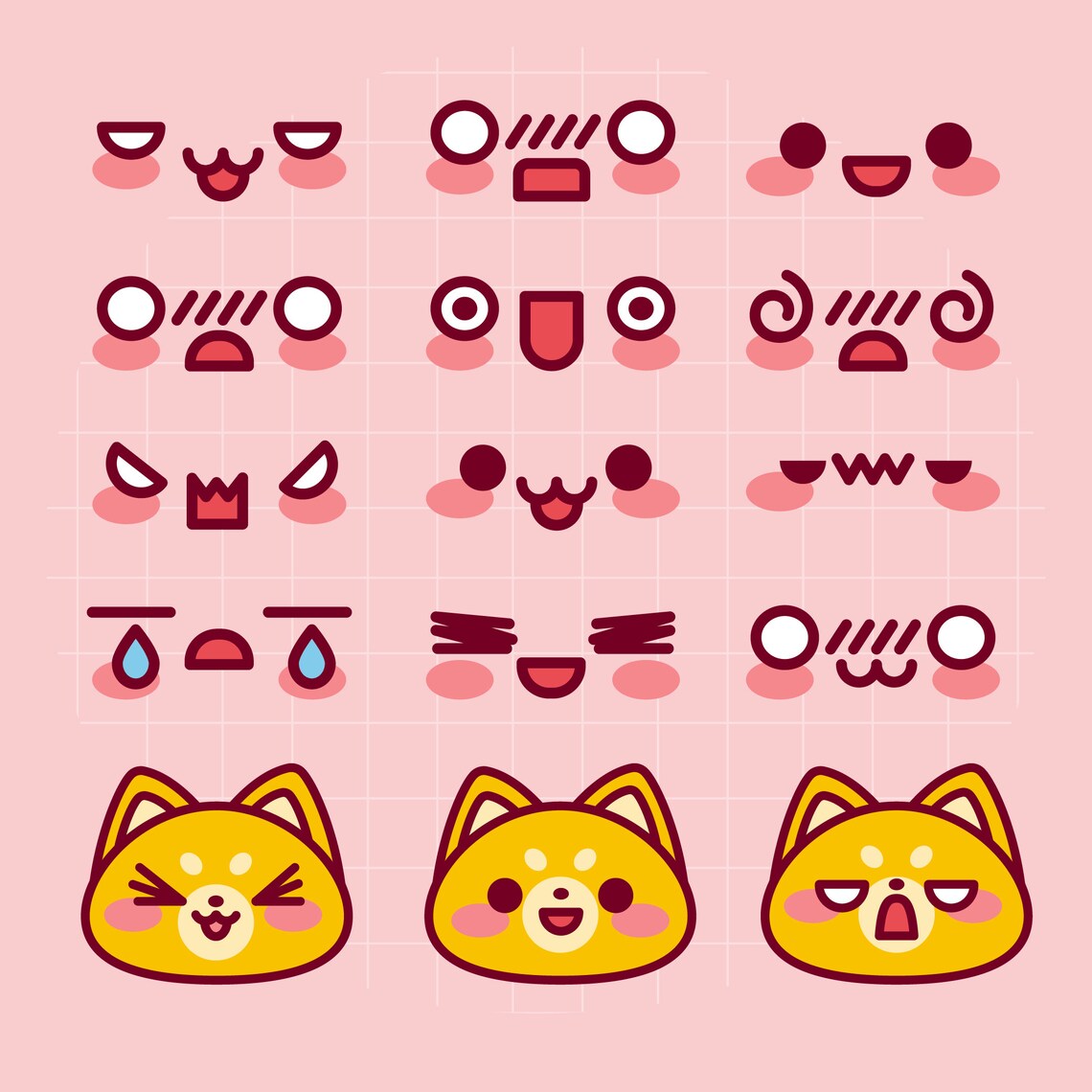 Ultimate Emoji Expression Pack: Unleash the Fun With SVG, PDF, and EPS ...