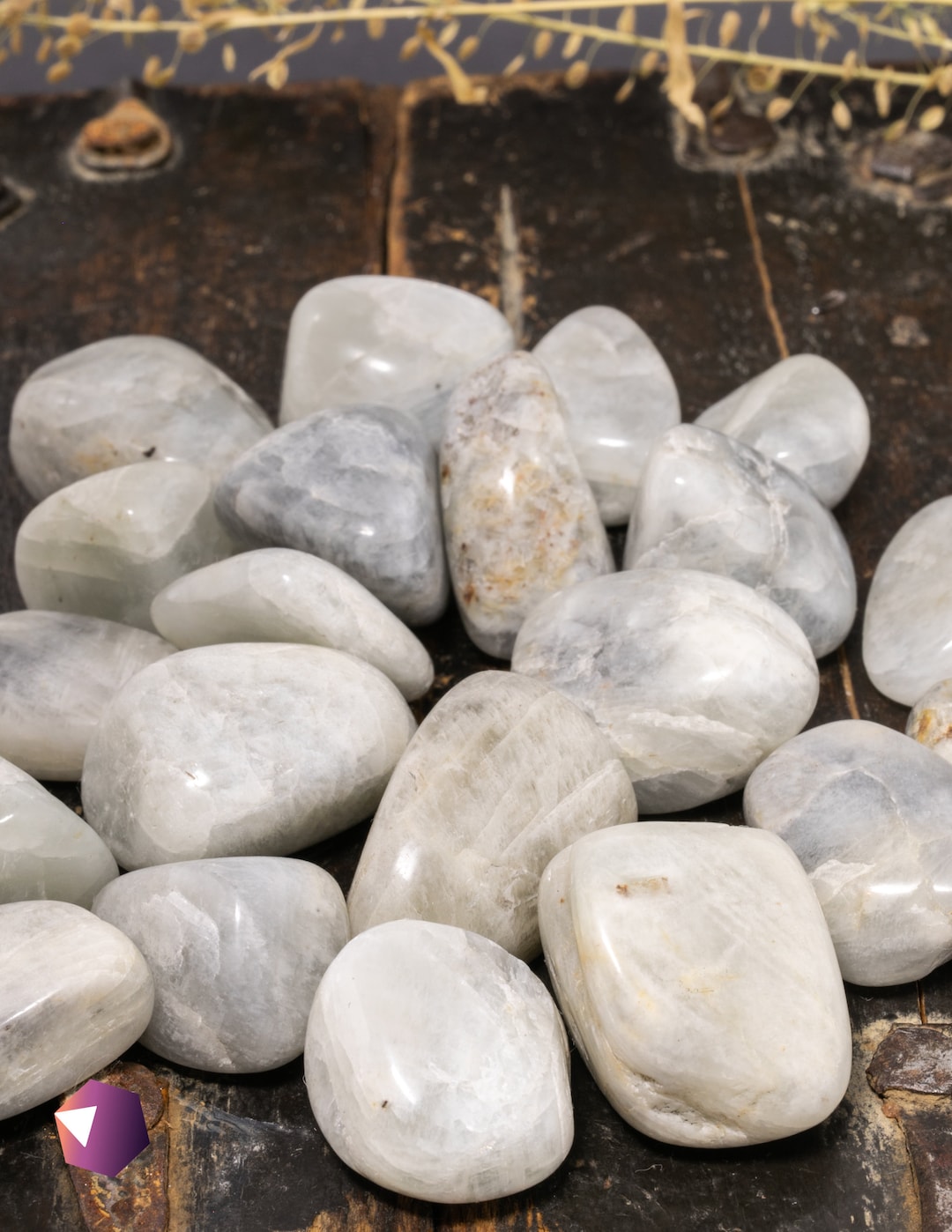 Polished Moonstone Tumbled Stone - Healing Crystals Moonstone Pocket ...