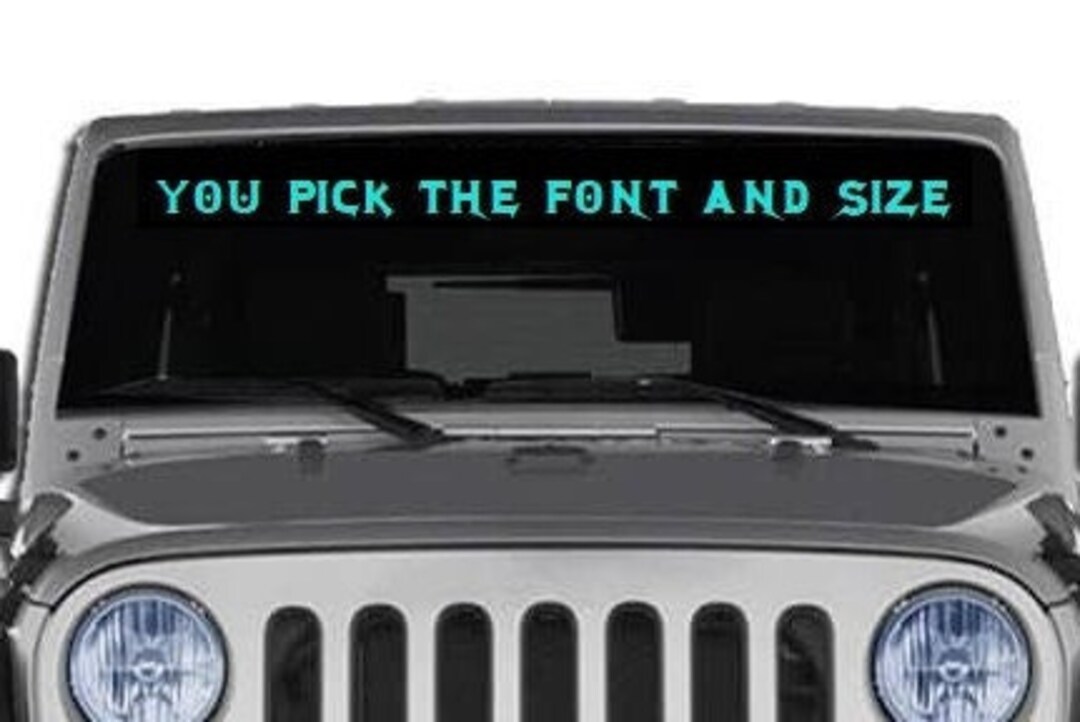 Custom Windshield Banners - Etsy