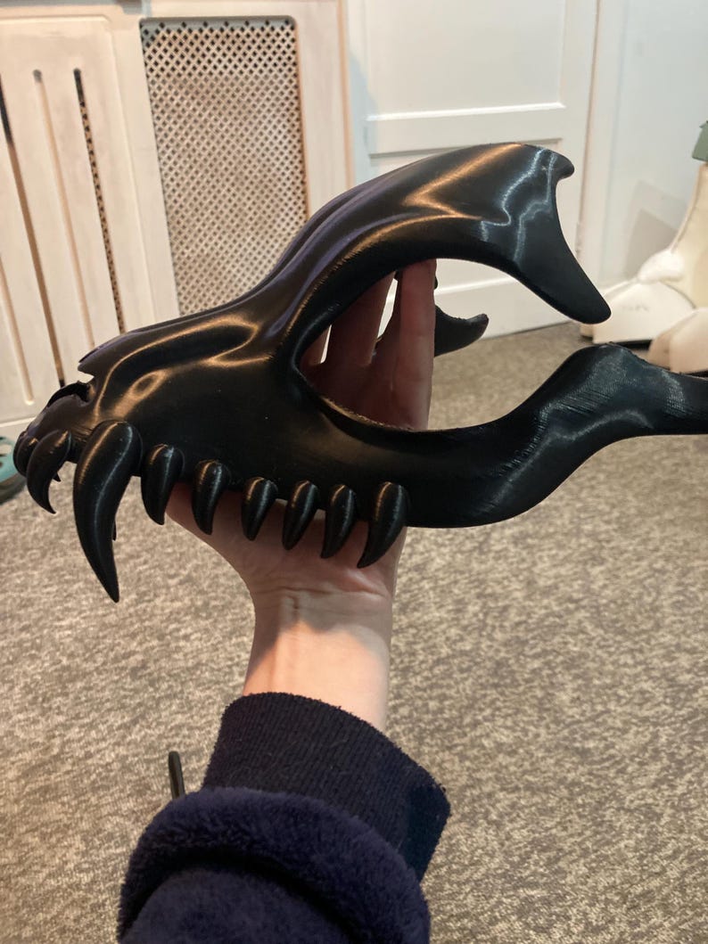 3D Printed Skull Dog Head - Etsy