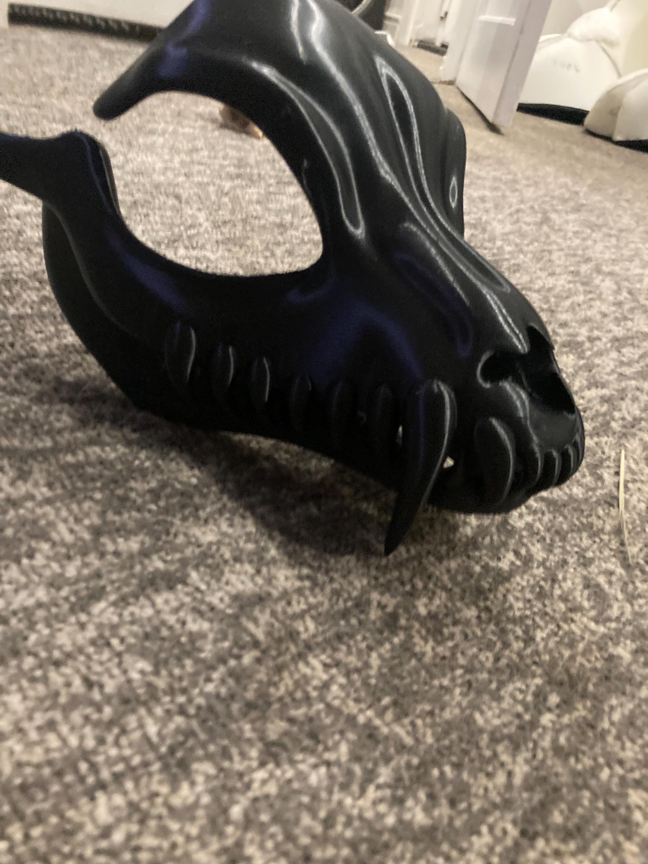 3D Printed Skull Dog Head - Etsy
