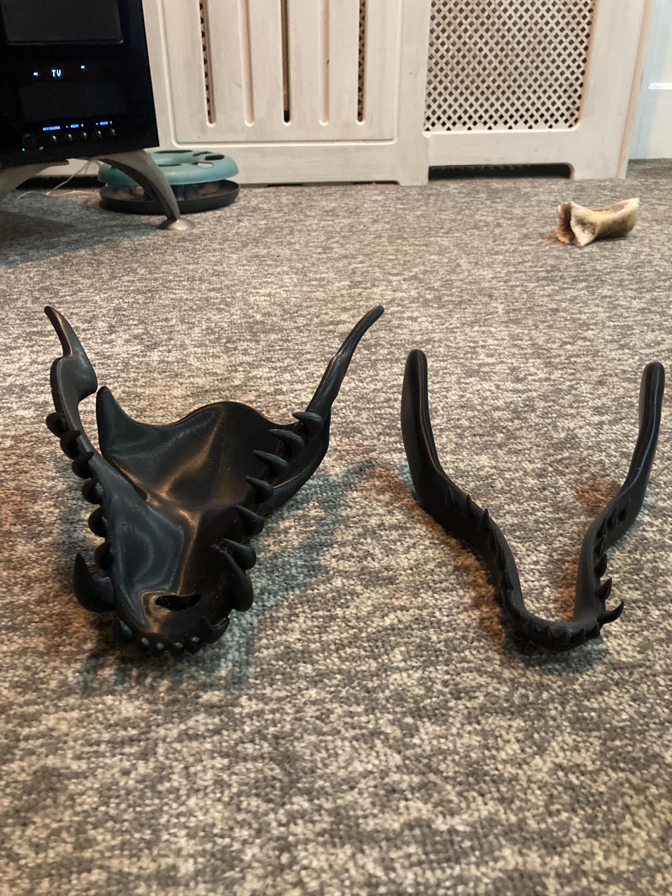 3D Printed Skull Dog Head - Etsy