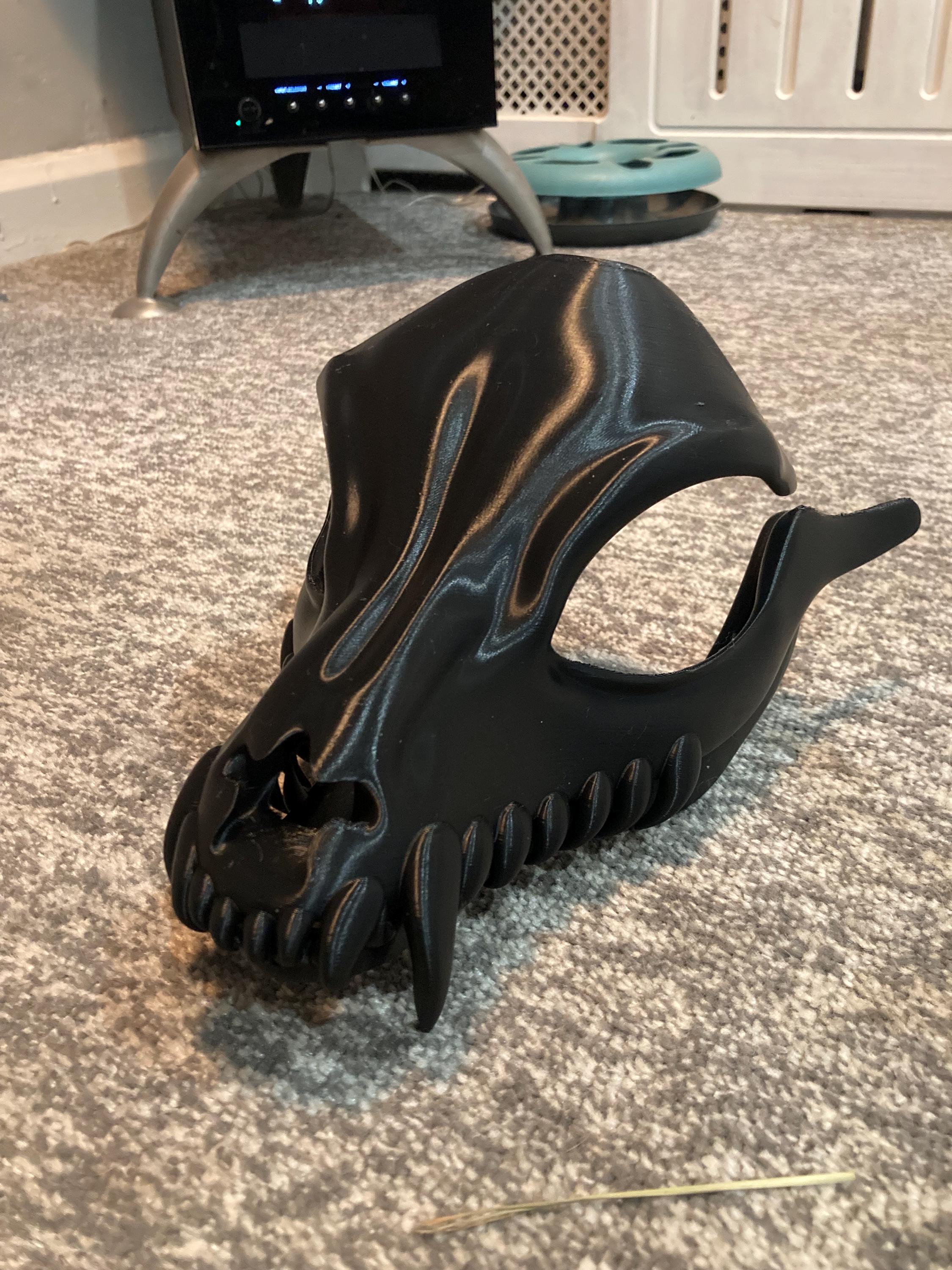3D Printed Skull Dog Head - Etsy