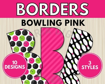 Pink Bulletin Board Borders Classroom Decor Printable Pink - Etsy