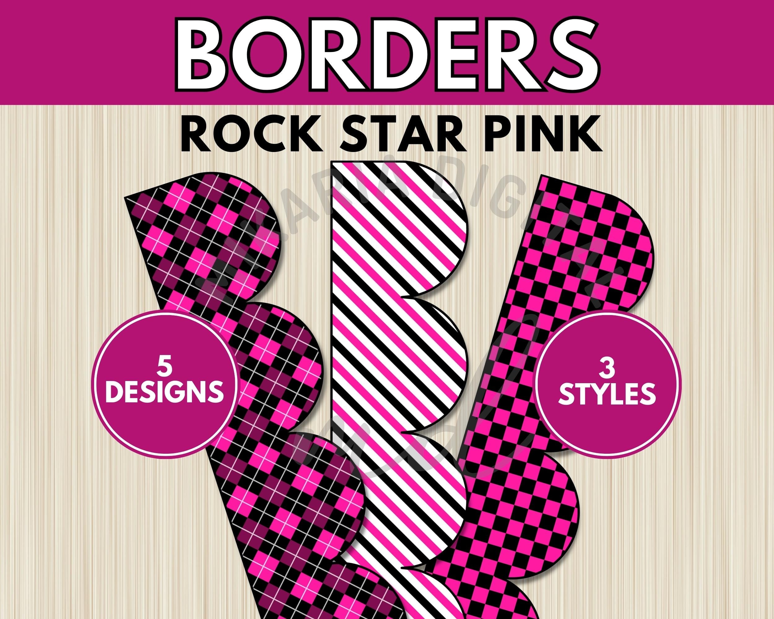 Pink Border Design For Kids