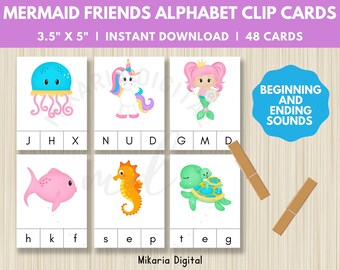 Alphabet Matching Card - Etsy