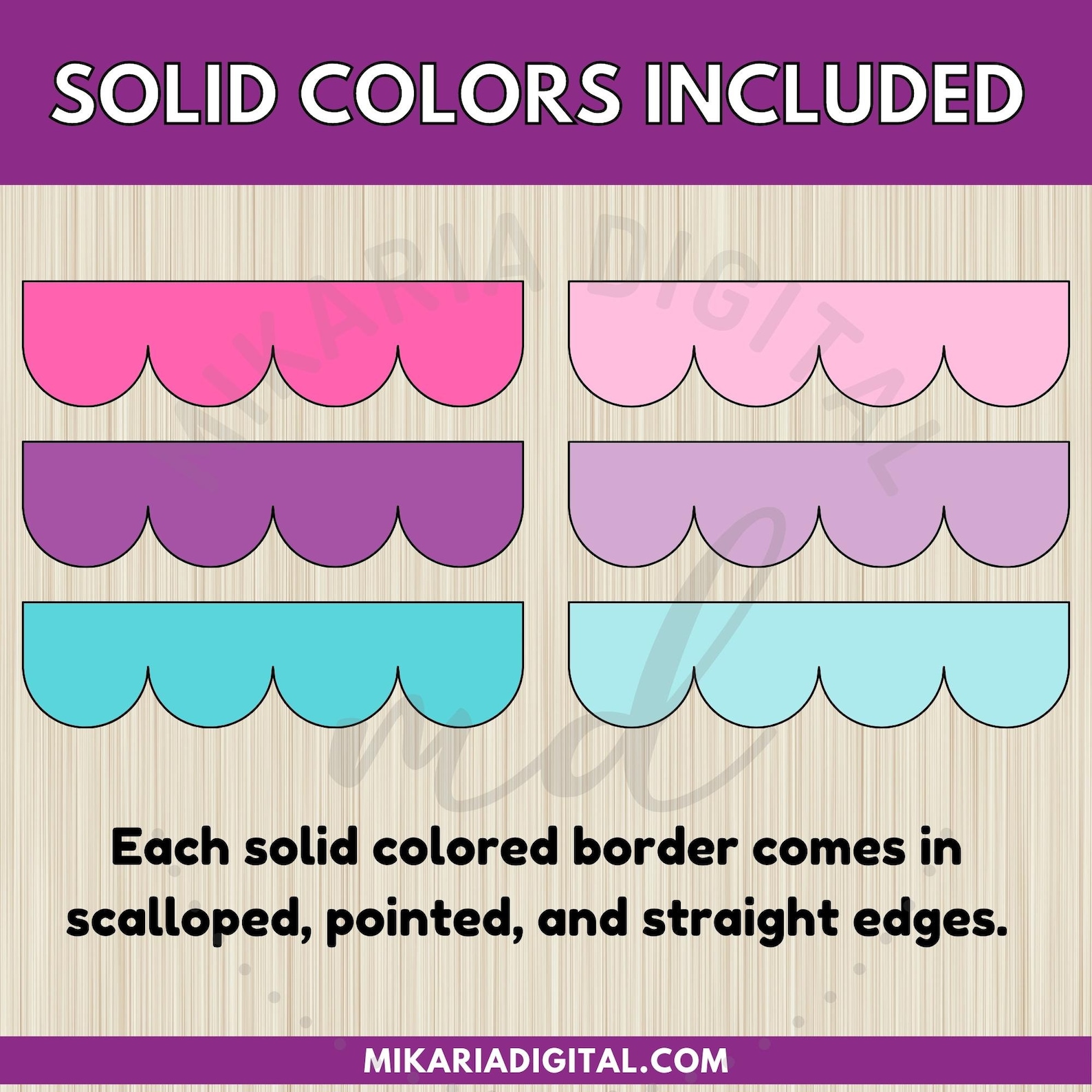 Bulletin Board Borders Classroom Decor Printable , Purple Decorations ...