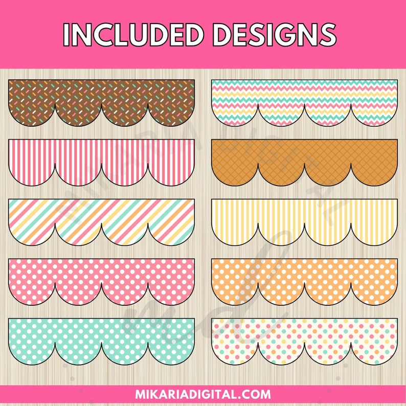 Pink Cones Ice Cream Bulletin Board Ideas And Classroom Activities Pink ...