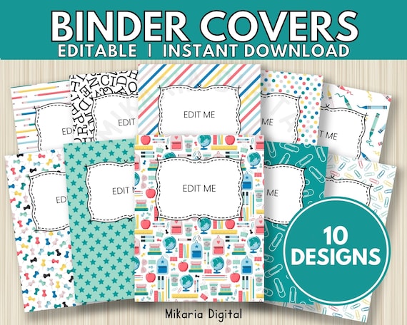 School Binder Designs