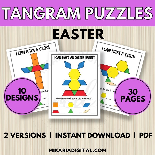 Tangram Puzzle - Etsy