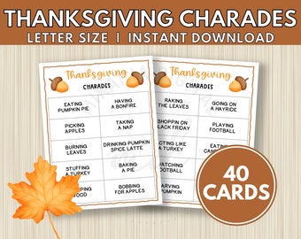 Thanksgiving A-Z Word Game Printable or Virtual Turkey Day - Etsy