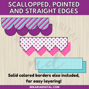 Bulletin Board Borders Classroom Decor Printable Purple - Etsy Canada