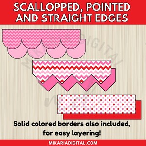 Pink Bulletin Board Borders Classroom Decor Printable Pink - Etsy