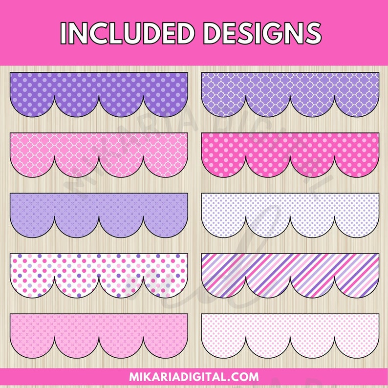 Pink Bulletin Board Borders Classroom Decor Printable - Etsy