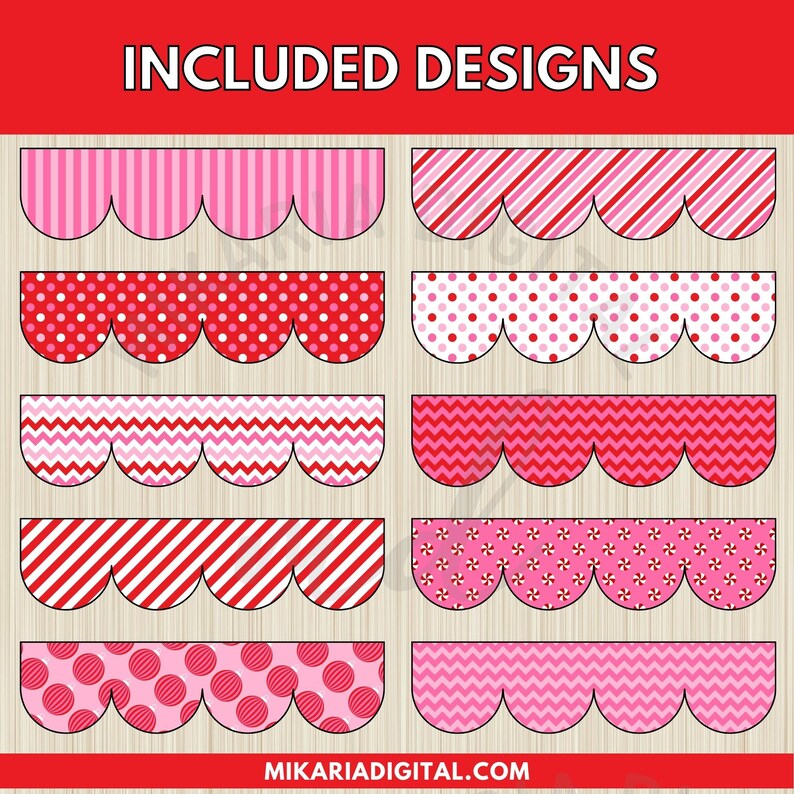 Pink Bulletin Board Borders Classroom Decor Printable Pink - Etsy
