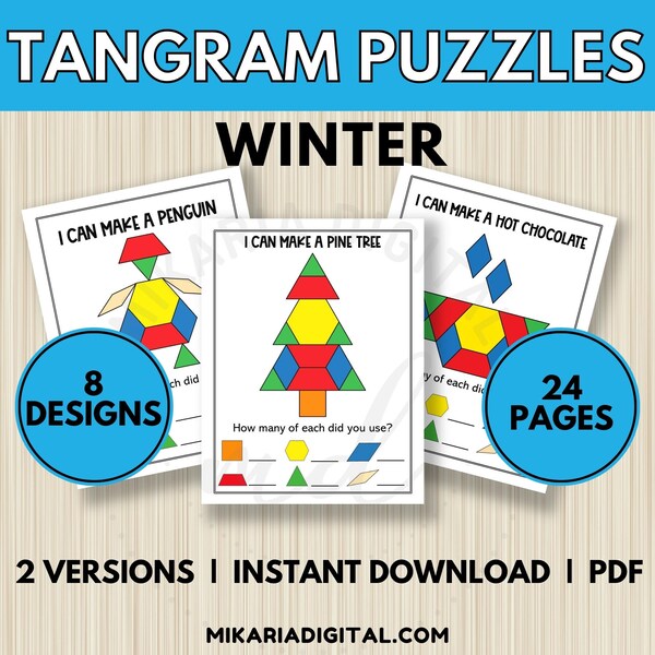 Tangram Puzzle - Etsy