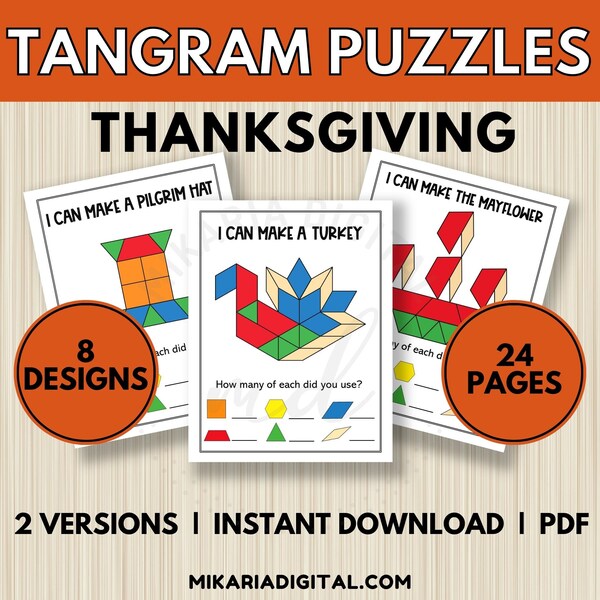 Tangram Puzzle - Etsy