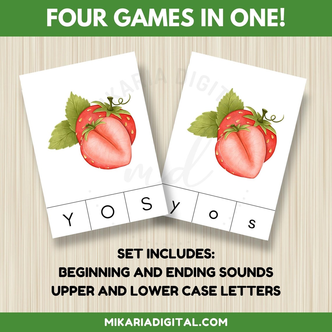 Fruit Alphabet Flashcards Printable, Vegetable Flashcards for Kids ...