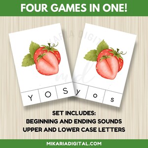 Fruit Alphabet Flashcards Printable, Vegetable Flashcards for Kids ...