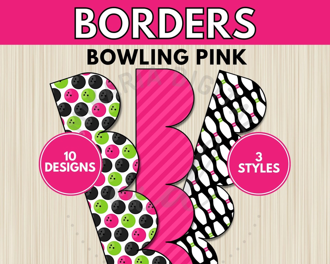 Bulletin Board Borders Classroom Decor Printable, Bowling Decorations ...