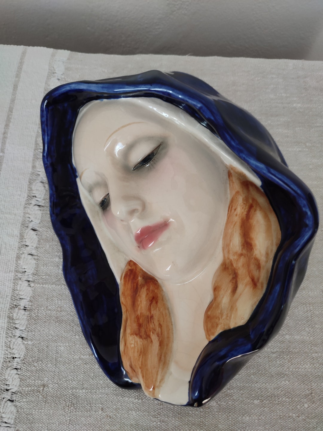 Goebel Madonna Face Wall Plaque Porcelain Figurine - Etsy