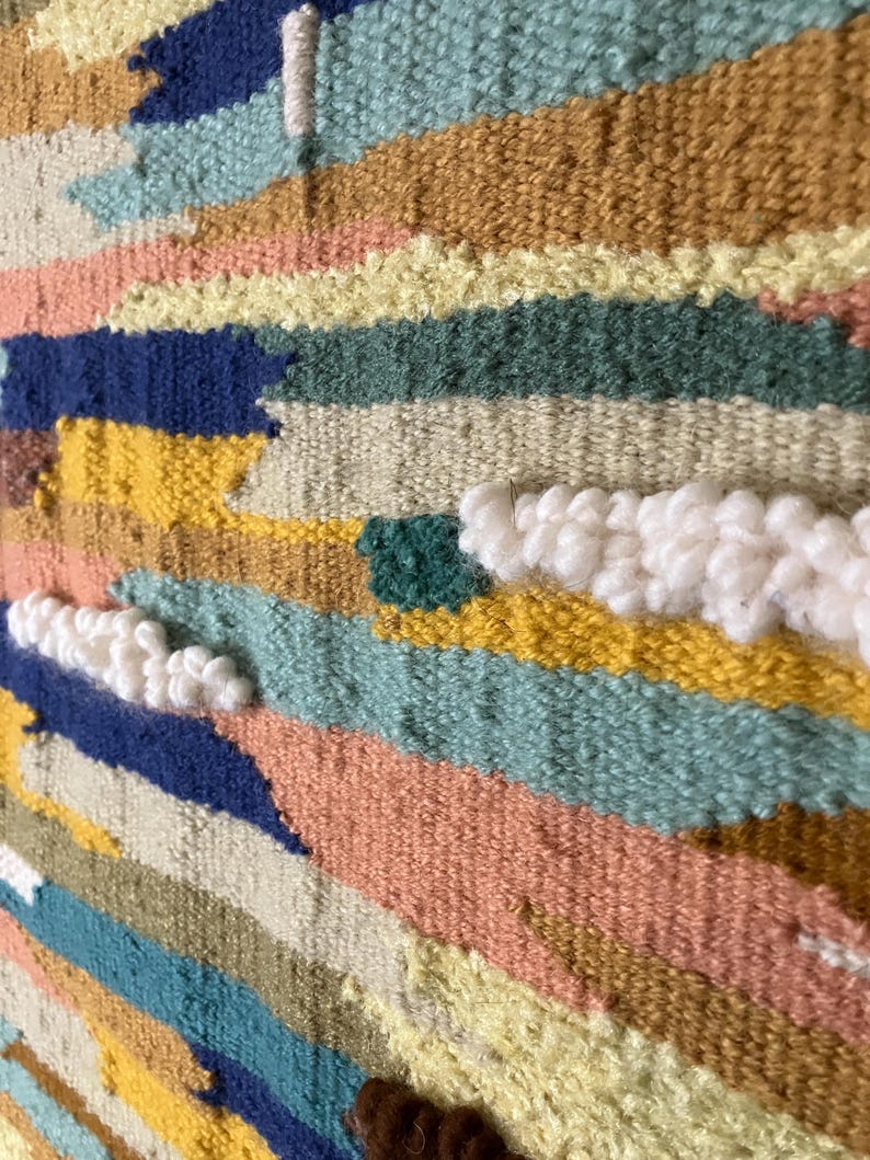 Weaving, Unique, Hand Woven Tapestry, Large Wall Hanging, Textile ...