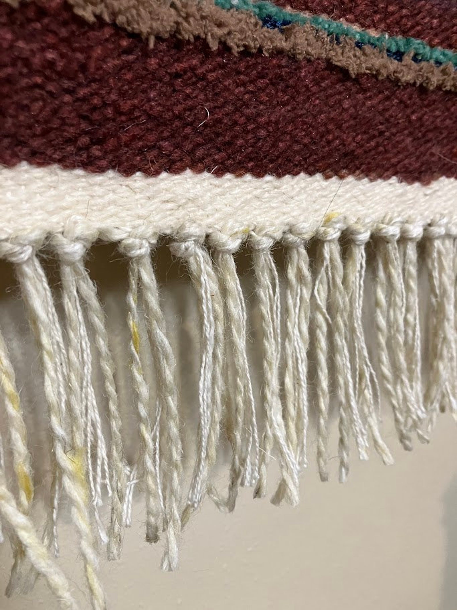 Weaving, Unique Hand Woven Tapestry, Yarn, Wall Hanging, Frame Loom ...