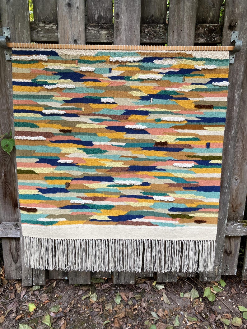 Weaving, Unique, Hand Woven Tapestry, Large Wall Hanging, Textile ...