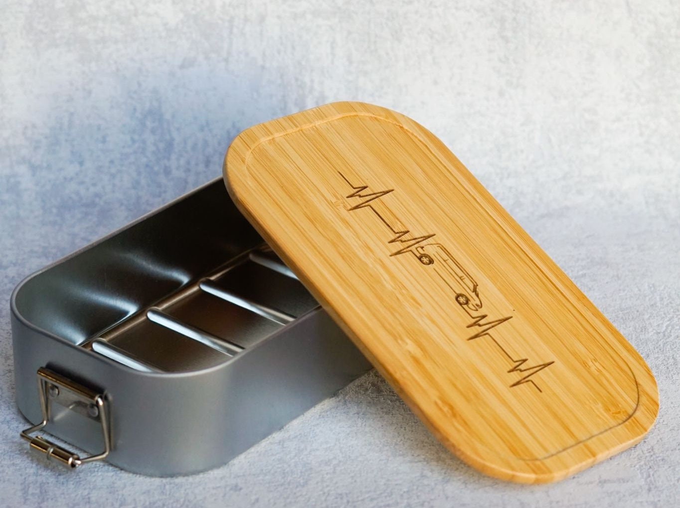 VW T4 Tupperbox, Lunchbox aus Weissblech mit Holzdeckel - Etsy.de