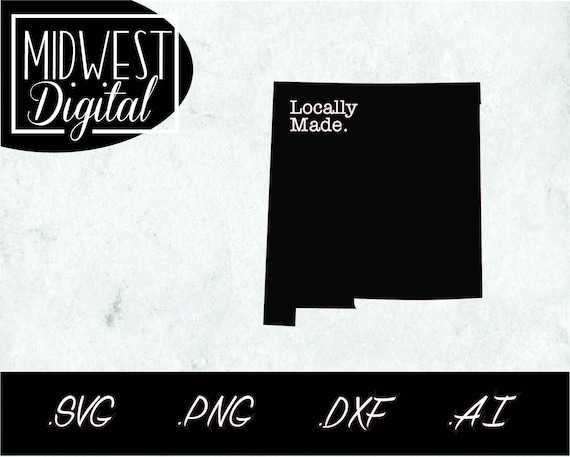 Drawing & Illustration New Mexico Locally Made SVG for DIY projects .ai ...