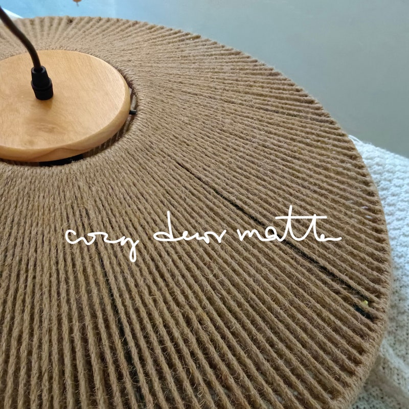 Rope Pendant Light - Etsy