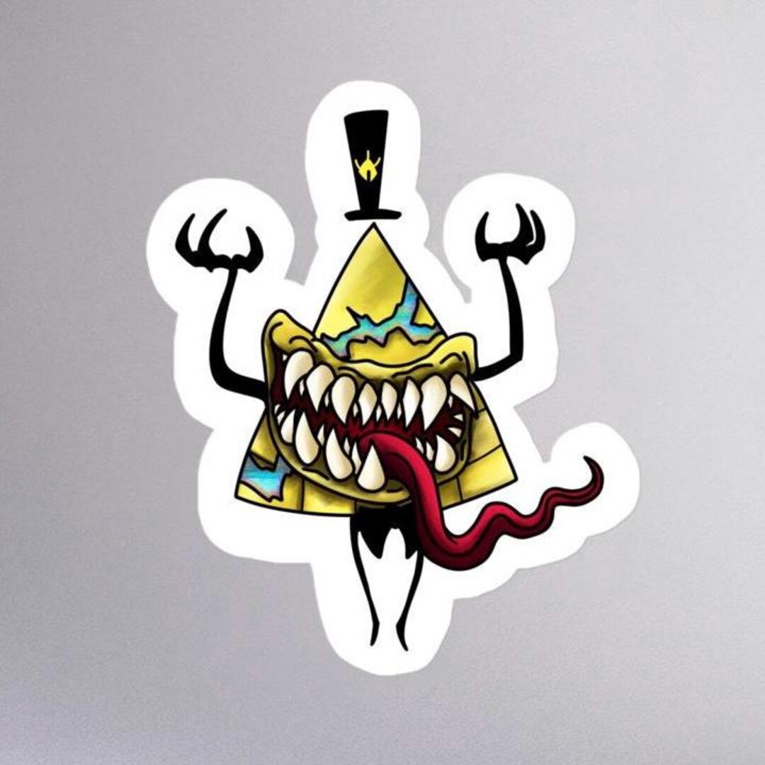 Monster Bill Dorito Triangle Demon Cipher Gravity Beast Teeth Spooky ...