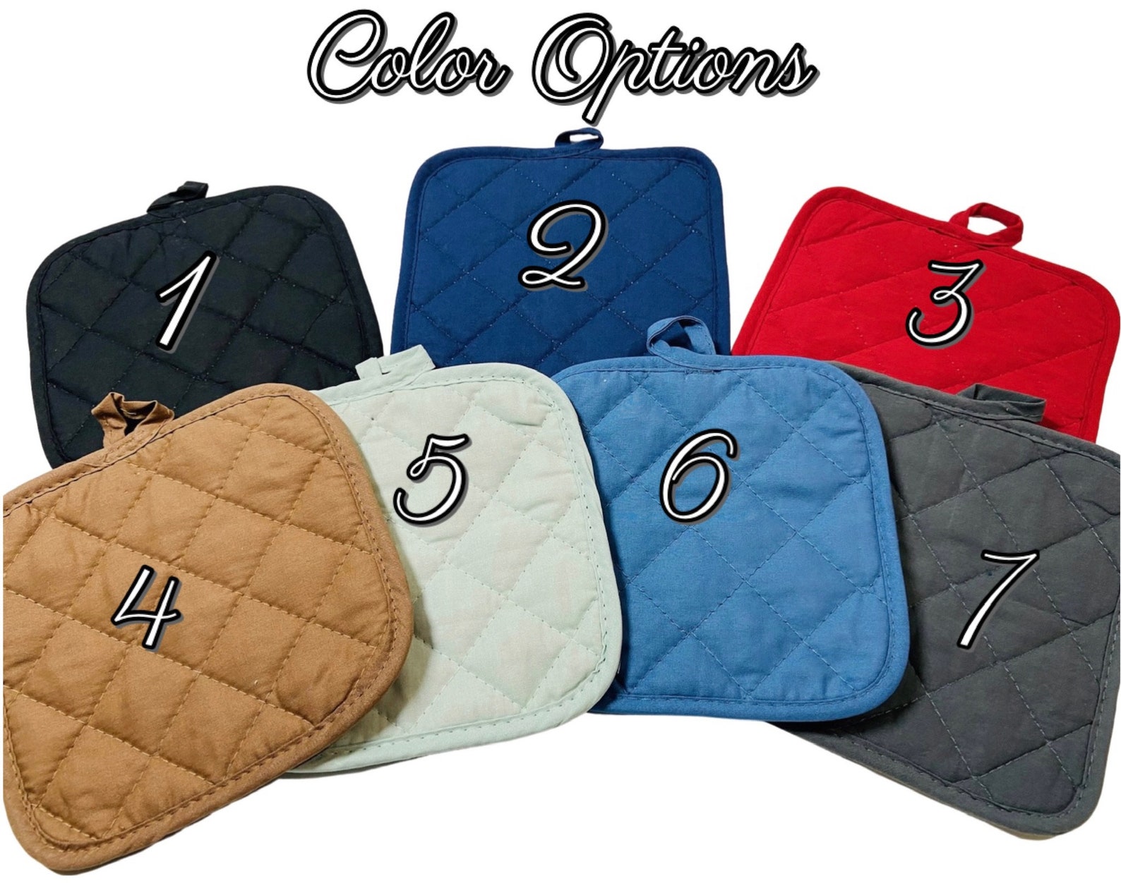 Personalized Kitchen Set Oven Mitt Pot Holder Kitchen Towel - Etsy