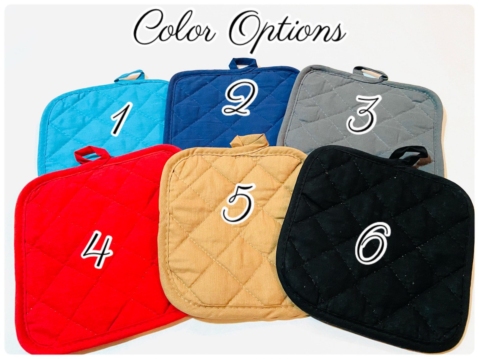 Personalized Kitchen Set Oven Mitt Pot Holder Kitchen Towel - Etsy