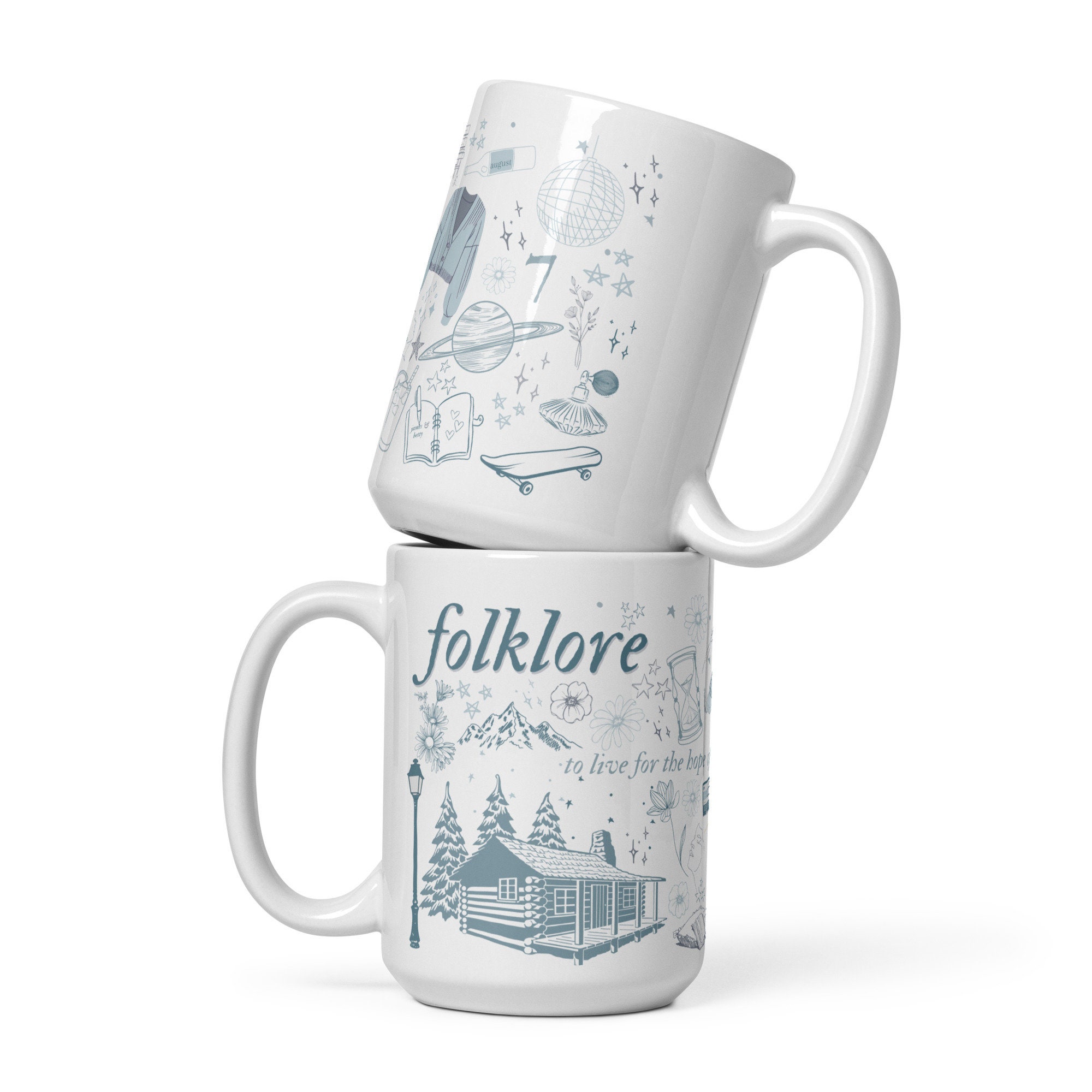 Folklore Taylor Swift Music Album Mug 15oz - Etsy